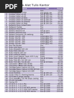 Daftar Alat Tulis Kantor (ATK) | PDF