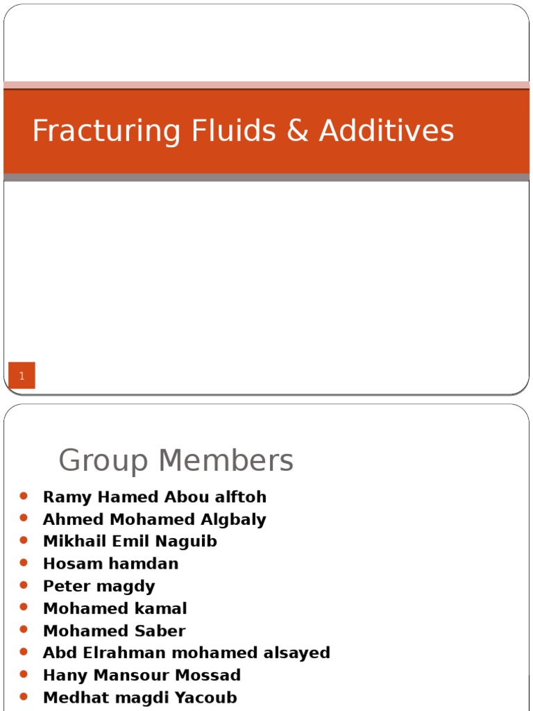 Fracturing Fluids and Additives Overview | PDF | Hydraulic Fracturing ...