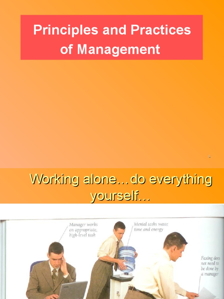 Principles and Practices of Management | PDF | System | Employment