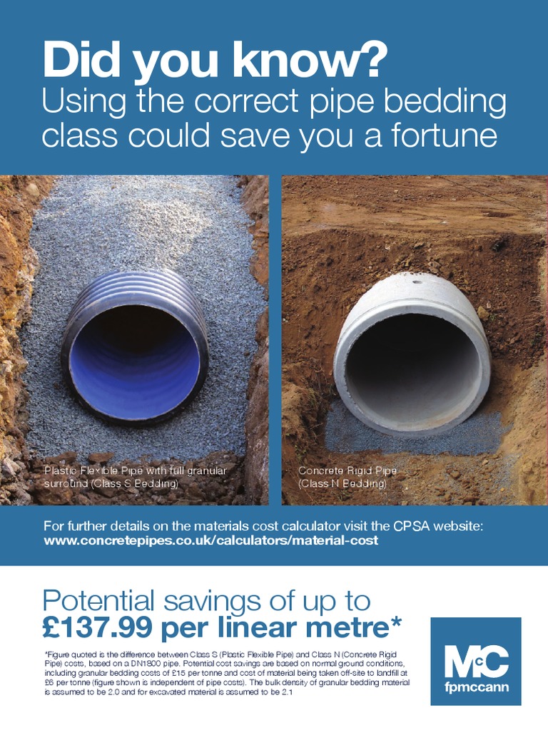 Pipe Bedding 6pp - 231015 Low Res | PDF | Pipe (Fluid Conveyance ...