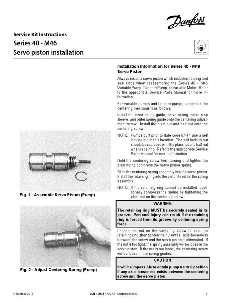 Manual de Servicio Sauer Danfoss | PDF | Piston | Nut (Hardware)