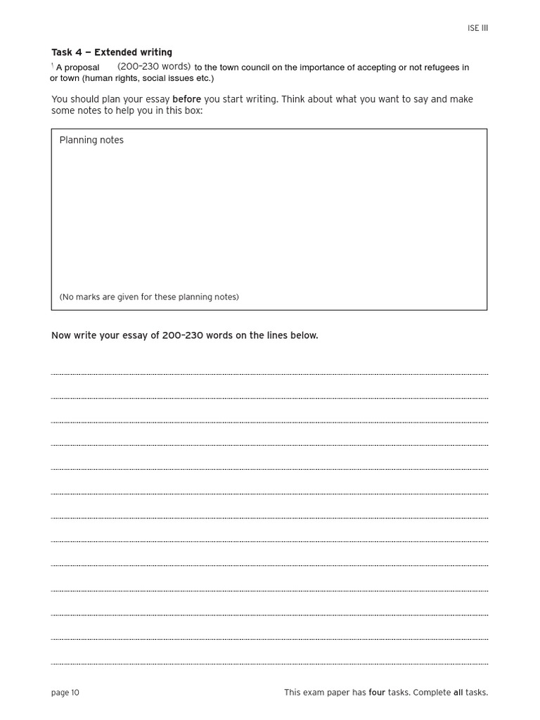 ISE III Sample Second Writing | PDF