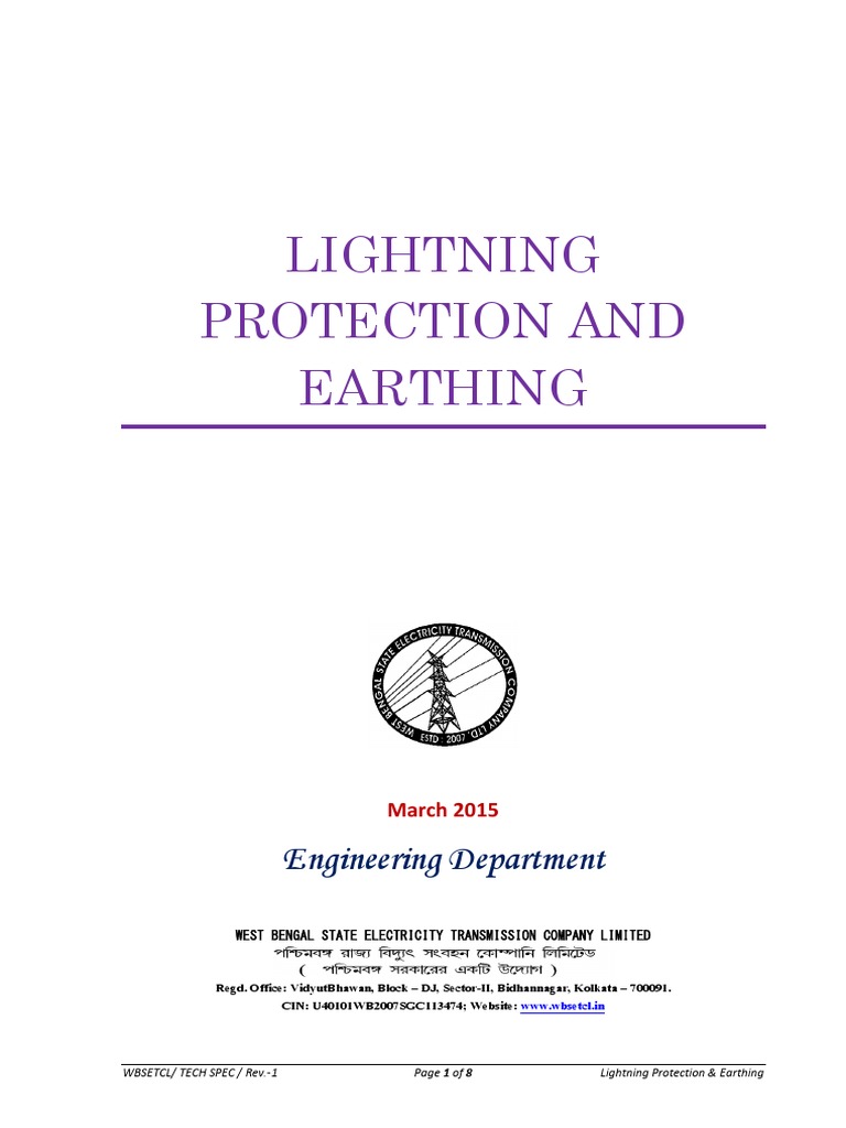 Substation Lightning Protection and Earthing | PDF | Electrical ...