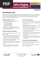 SOP 18 Foreign Material Control - WM PDF | PDF | Pallet | Metal Detector