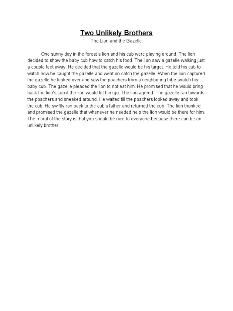 Fable 1 | PDF | Poetry