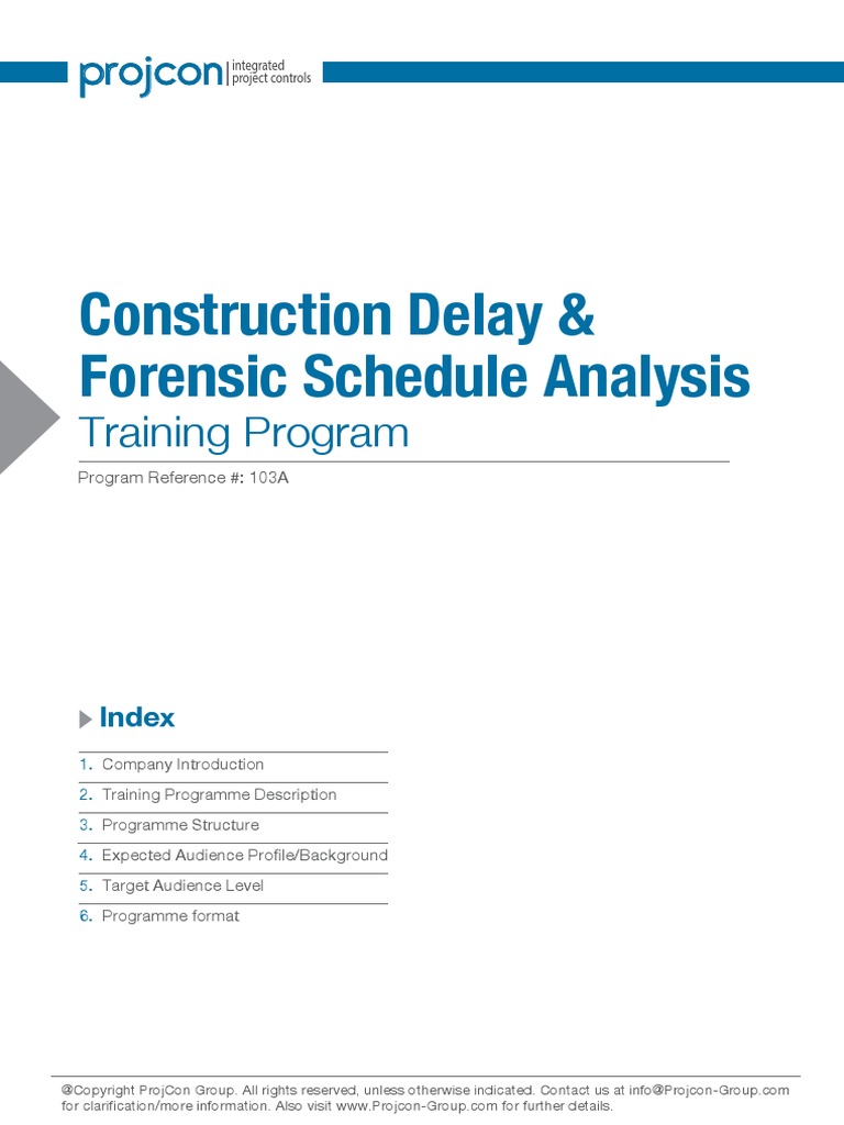103A Construction Delay and Forensic Schedule Analysis | PDF | Science And Technology | Business