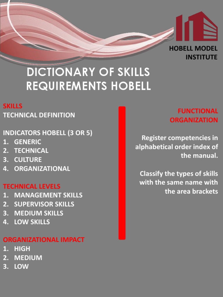 Hobell Skills & Competency Guide | PDF