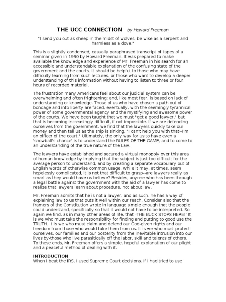 The UCC BEST Explanation | PDF | U.S. State | United States Constitution