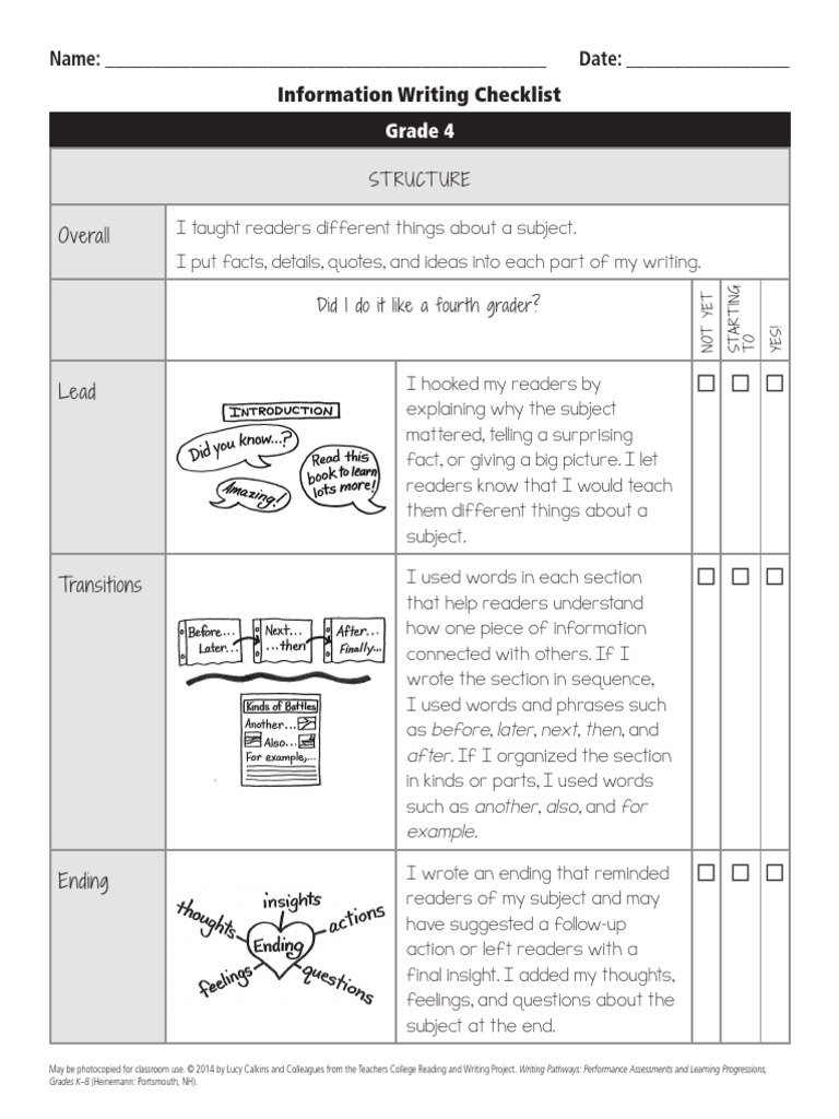 Checklist With Pictures Grade 4 | PDF | Epistemology | Semiotics
