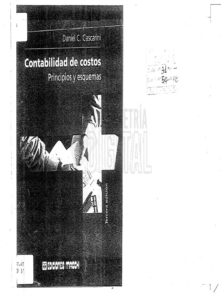 Contabilidad de Costos, Principios y Esquemas - Daniel Cascarini | PDF ...