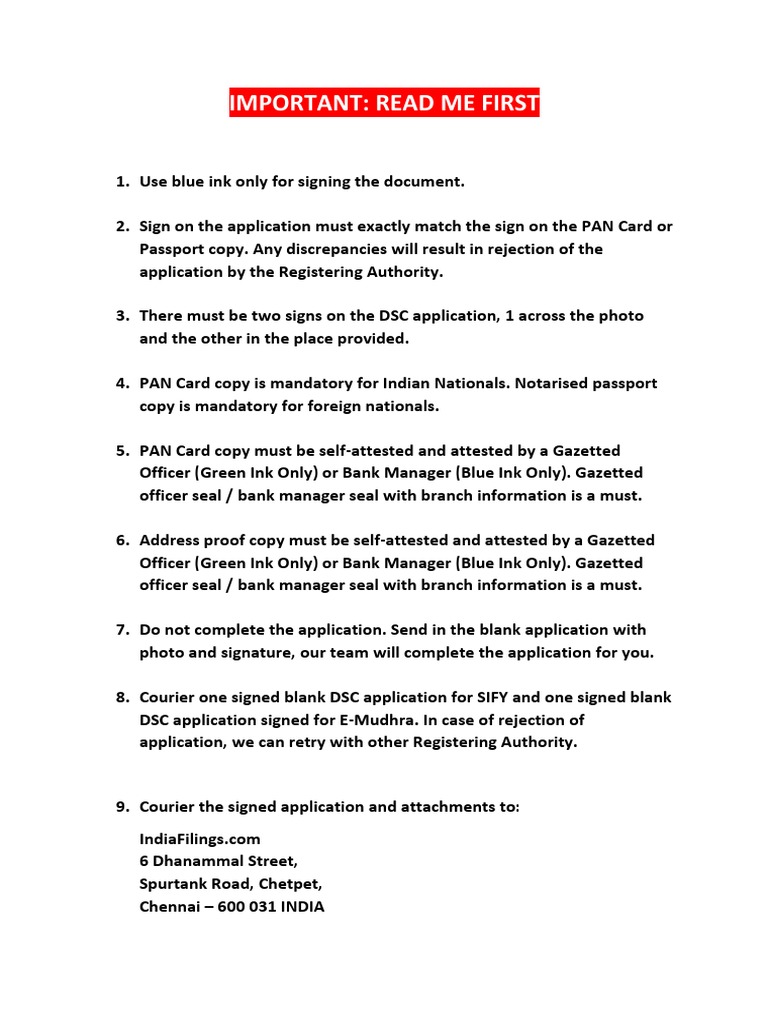 DSC Application and Sample | PDF | Identity Document | Computer Security