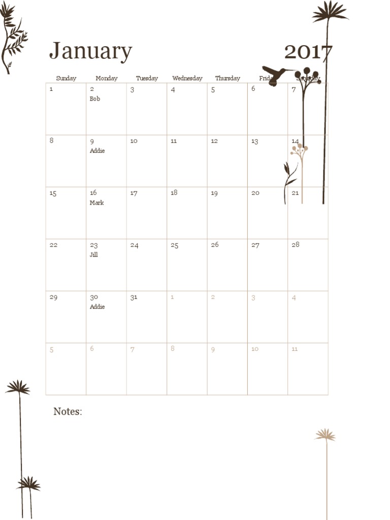 2017 Monterey Calendar | PDF