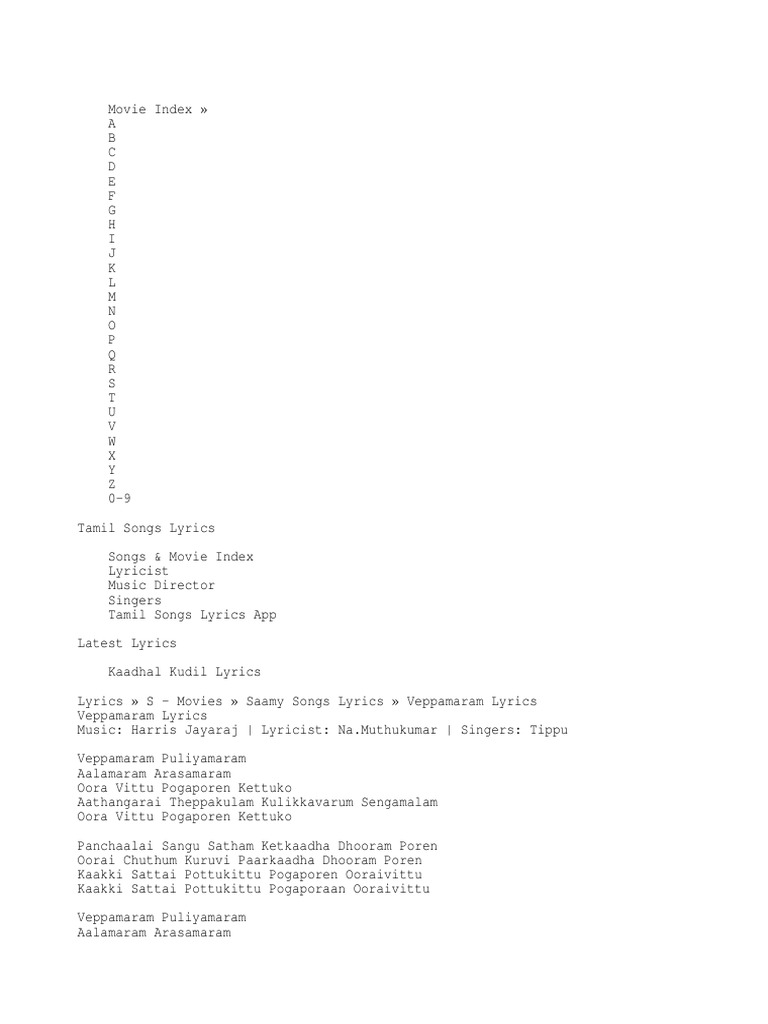 Veppamaram | PDF | Cinema Of India | Tamil Nadu