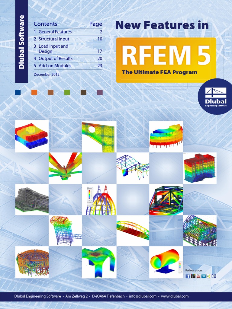 Rfem 5 New Features en PDF | PDF | Structural Load | Stress (Mechanics)
