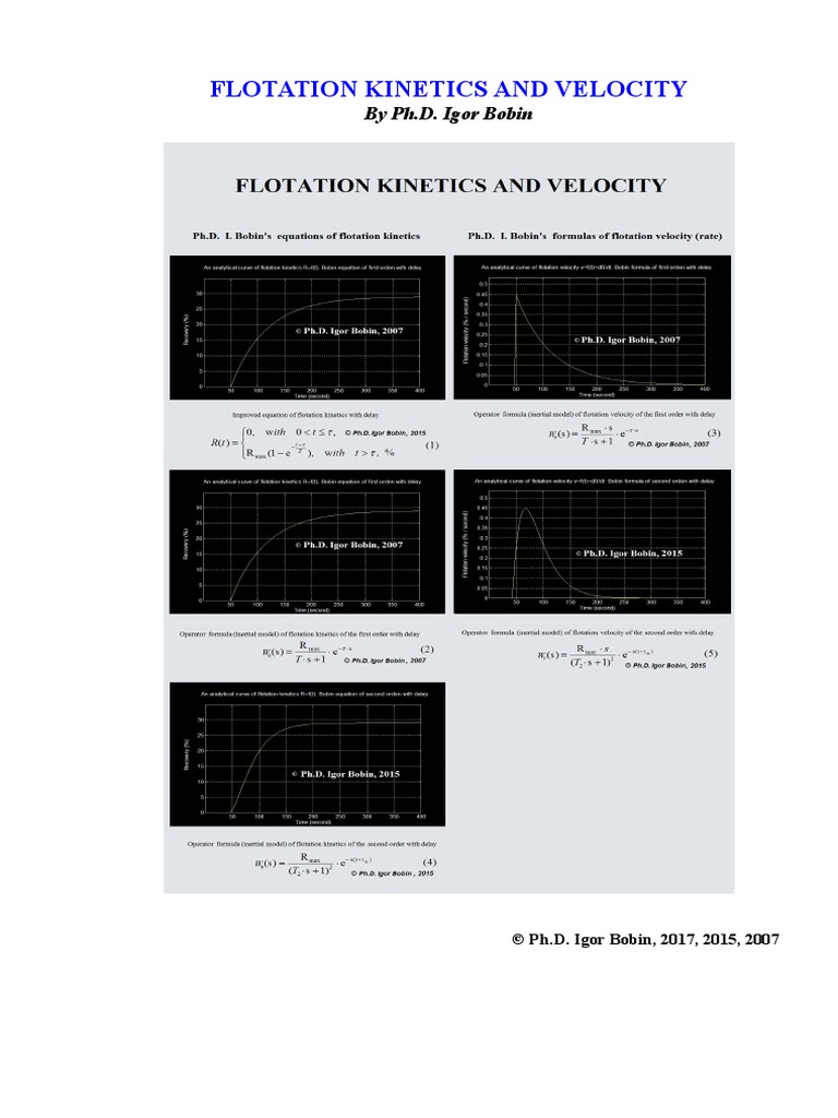 Flotation Kinetics and Velocity | PDF