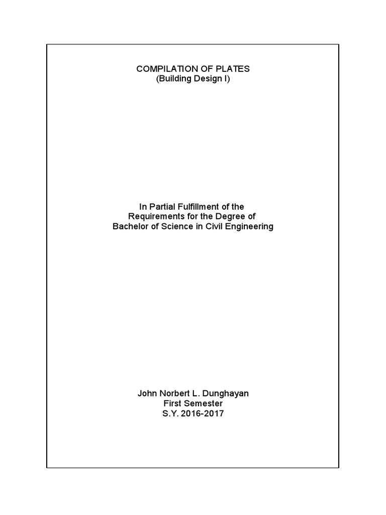 Compilation of Engineering Plates Design | PDF
