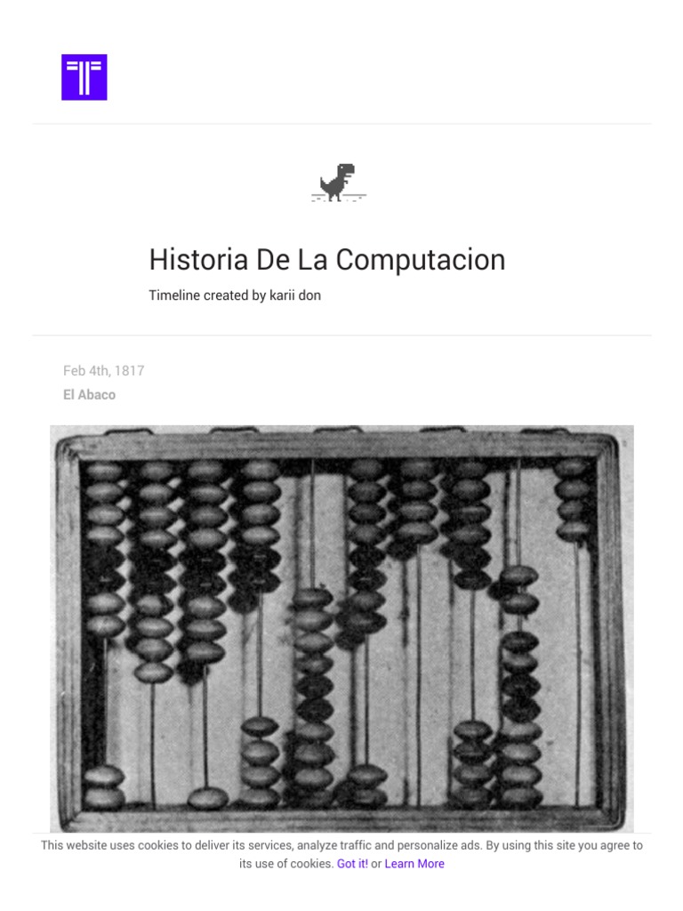 Historia de La Computacion Timeline - Timetoast Timelines | PDF ...