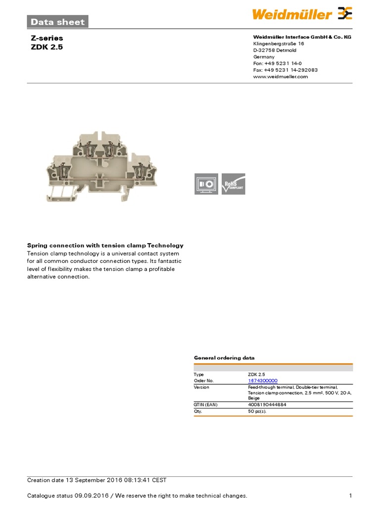 ZDK 2.5 en | PDF | Wire | Manufactured Goods