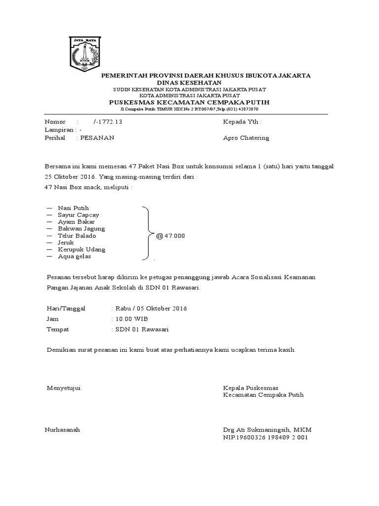 Surap Pesanan Snack | PDF