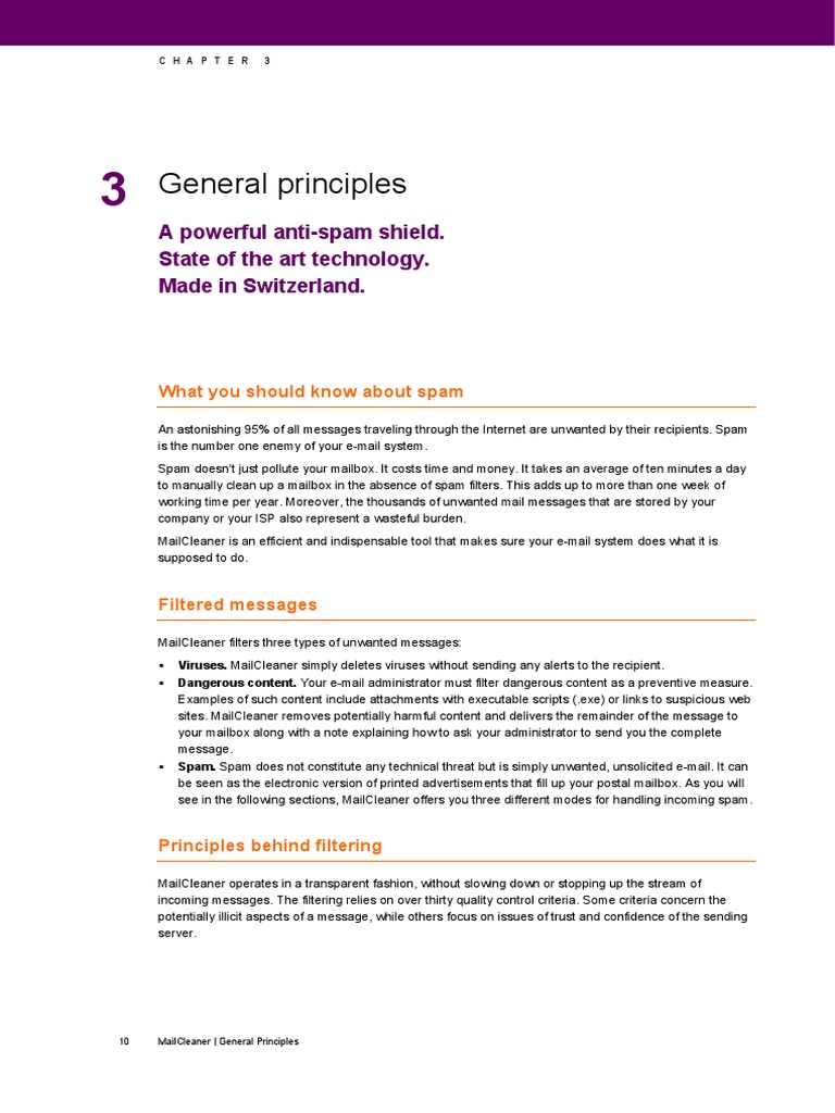Mailcleaner General Principles PDF | PDF