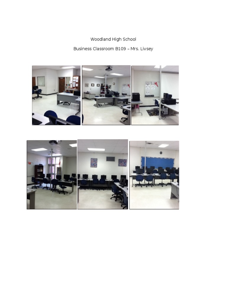 Woodland High School Business Classroom B109 - Mrs. Livsey | PDF