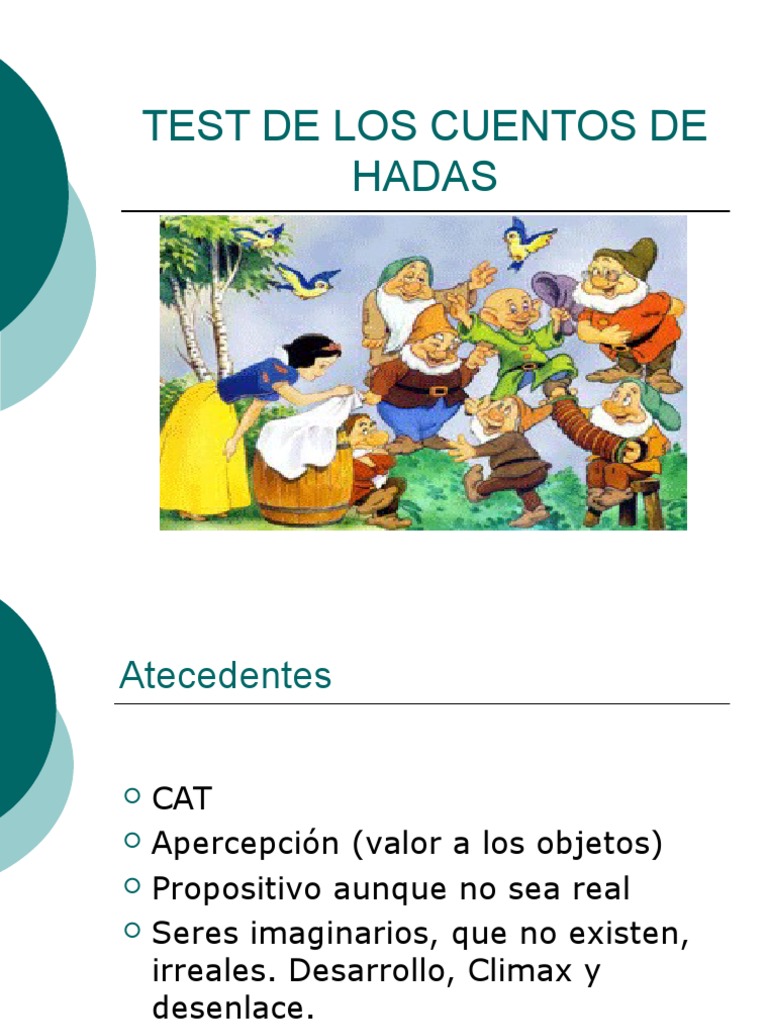 Test de Los Cuentos de Hadas | PDF | Ansiedad | Temor