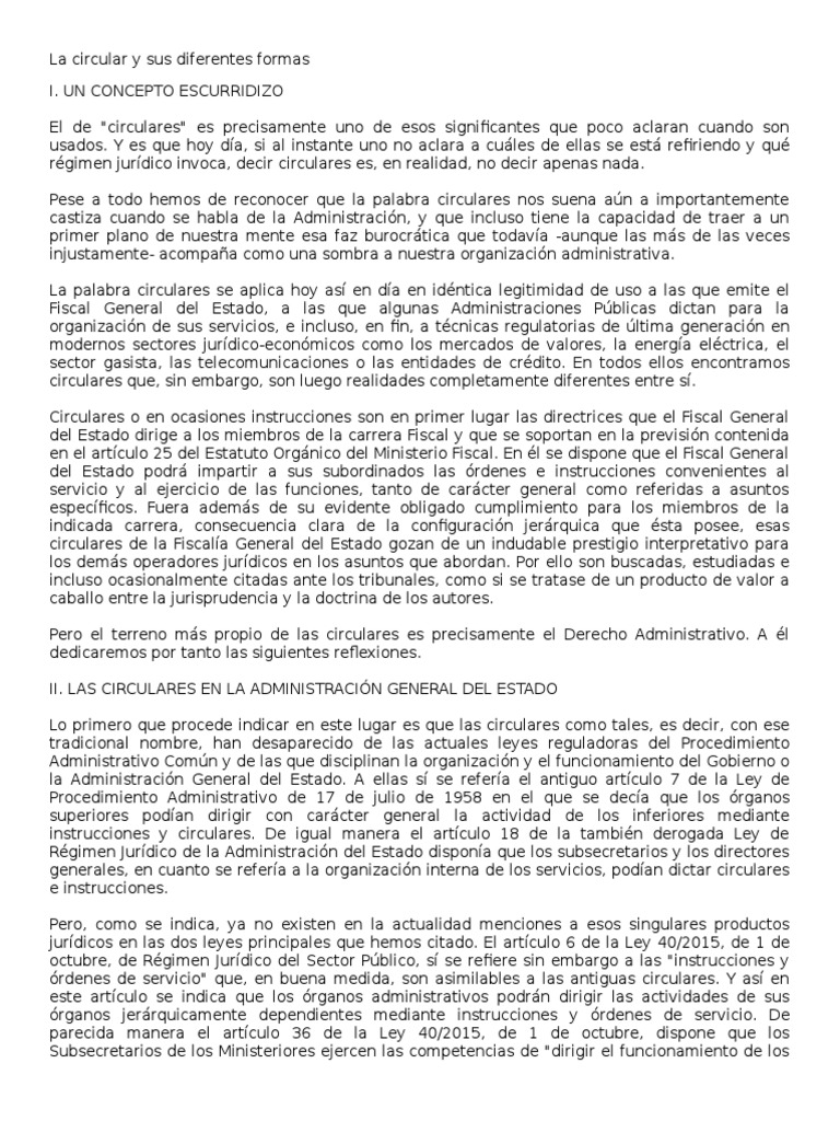 La Circular y Sus Diferentes Formas | PDF | Estado (política ...