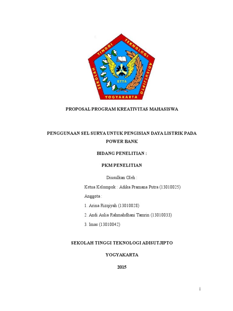 Contoh Proposal Pkm-p2 | PDF