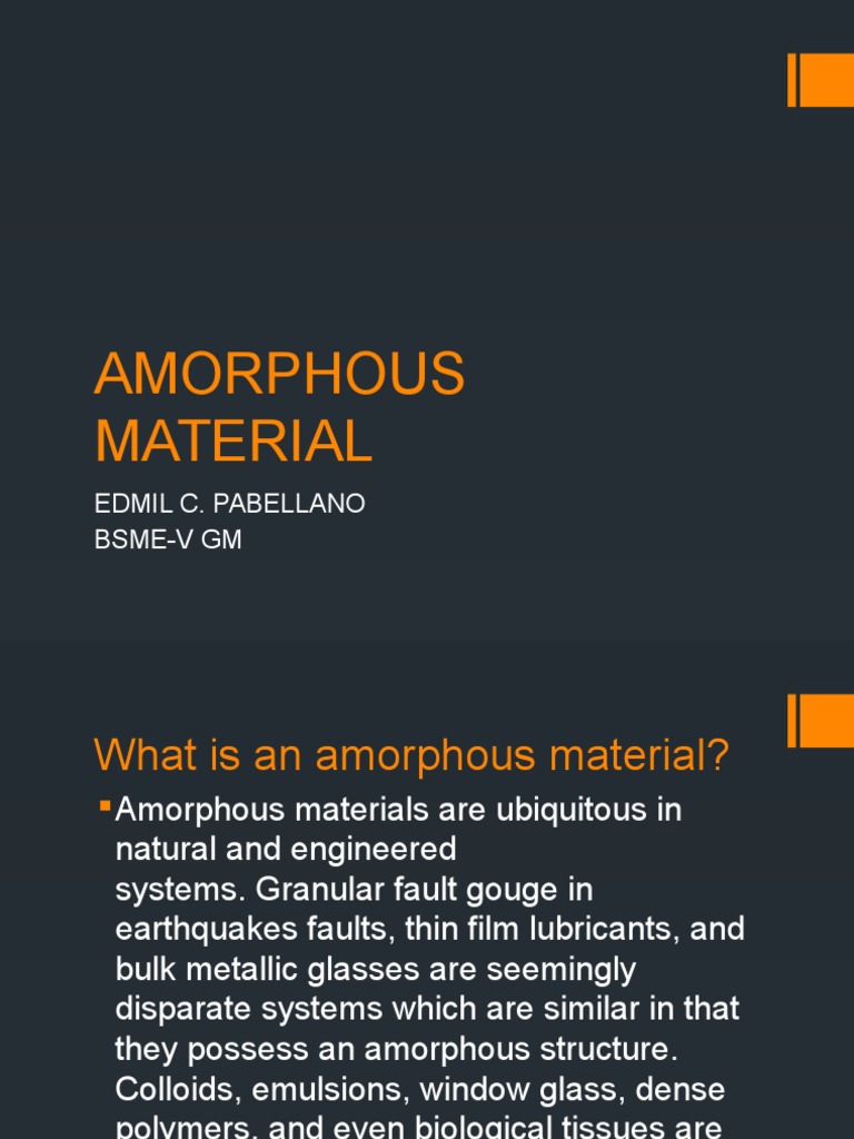 Amorphous Material | PDF | Solid | Temperature