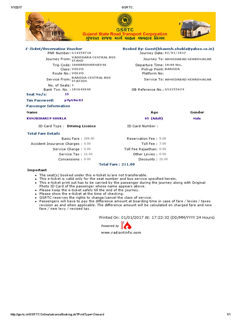 GSRTC | PDF