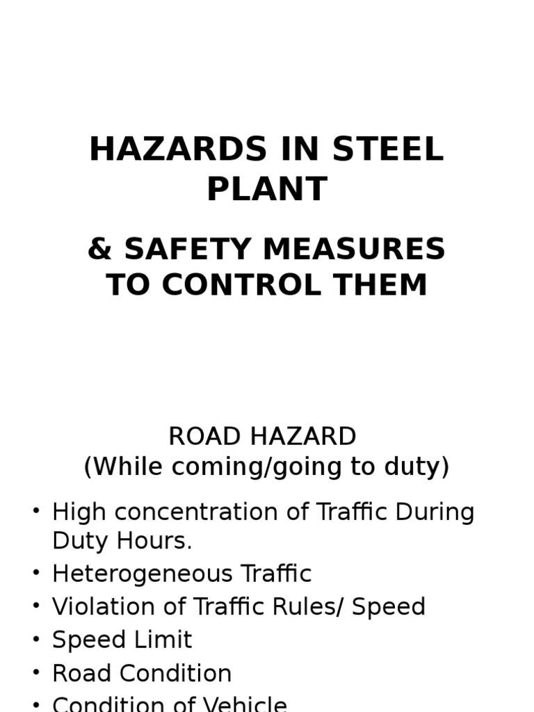 Safety PPT | Crane (Machine) | Steel Mill