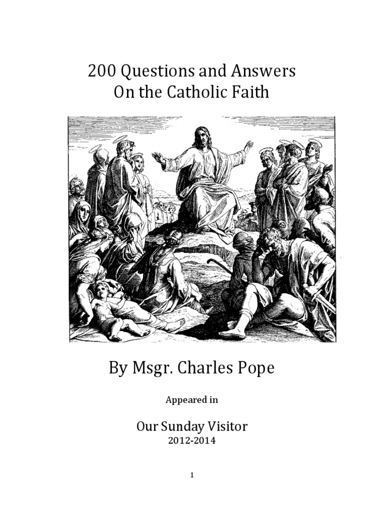Catholic Faith: 200 Q&A Insights | PDF | Priest | Catholic Church