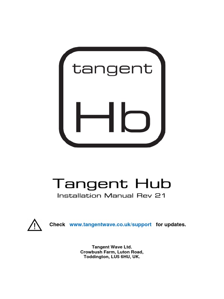 Tangent Hub Installation Guide | PDF | Installation (Computer Programs ...