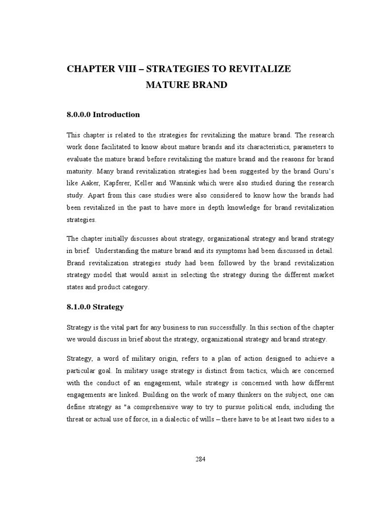 Brand Revitalization Strategies | PDF | Brand | Strategic Management