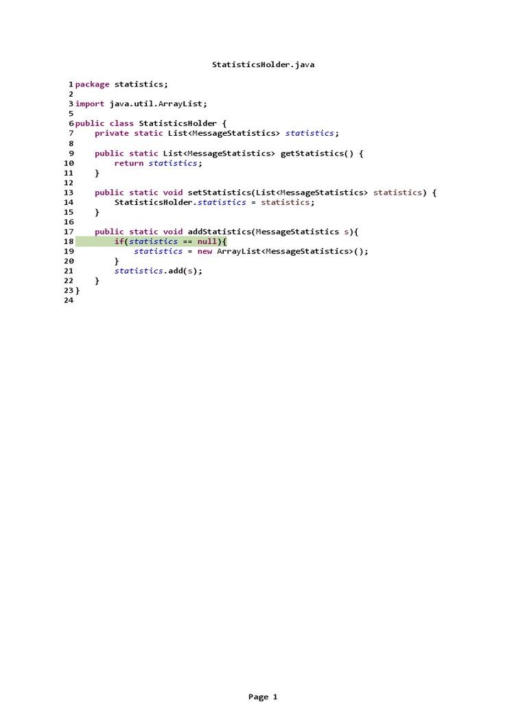 Package Import Public Class Private Static Public Static Return | PDF ...