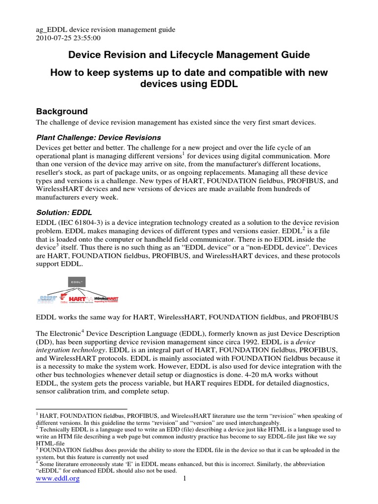 EDDL: Managing Device Revisions | PDF | Computer File | Windows Registry