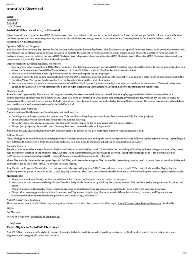 AutoCAD Electrical | PDF