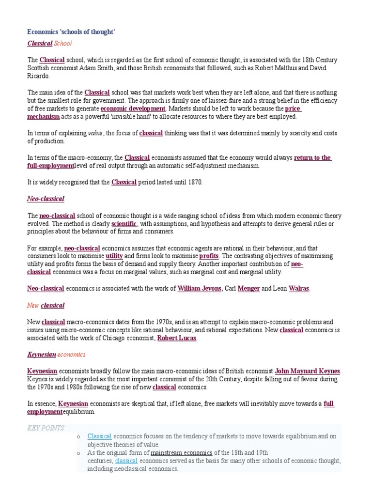 Classical vs. Keynesian Economics | Keynesian Economics | Neoclassical ...