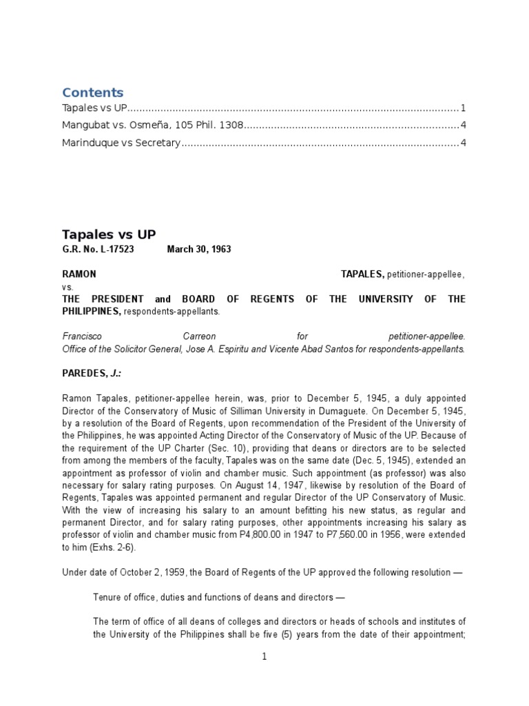 Admin Law Cases | PDF | Dean (Education) | Injunction