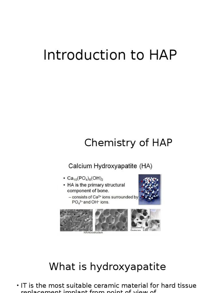 Introduction To HAP | PDF | Materials | Chemistry