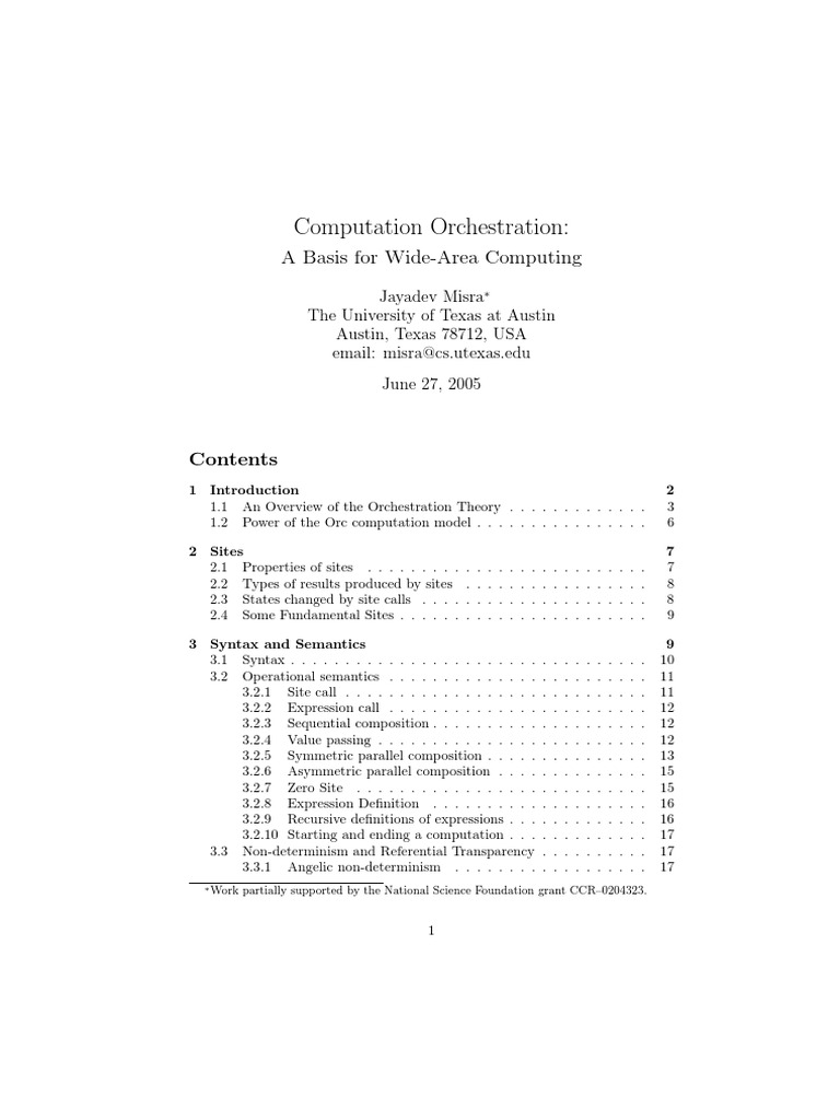 Wide-Area Computing Orchestration | PDF | Parameter (Computer ...