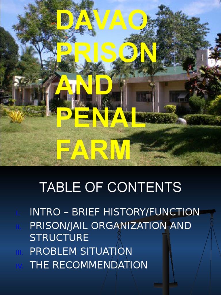Davao Prison and Penal Farm | PDF | Prison | Imprisonment And Detention