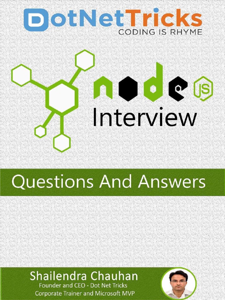 Free NodeJS Interview Questions & Answers - by Shailendra Chauhan | PDF | Computing | Software ...