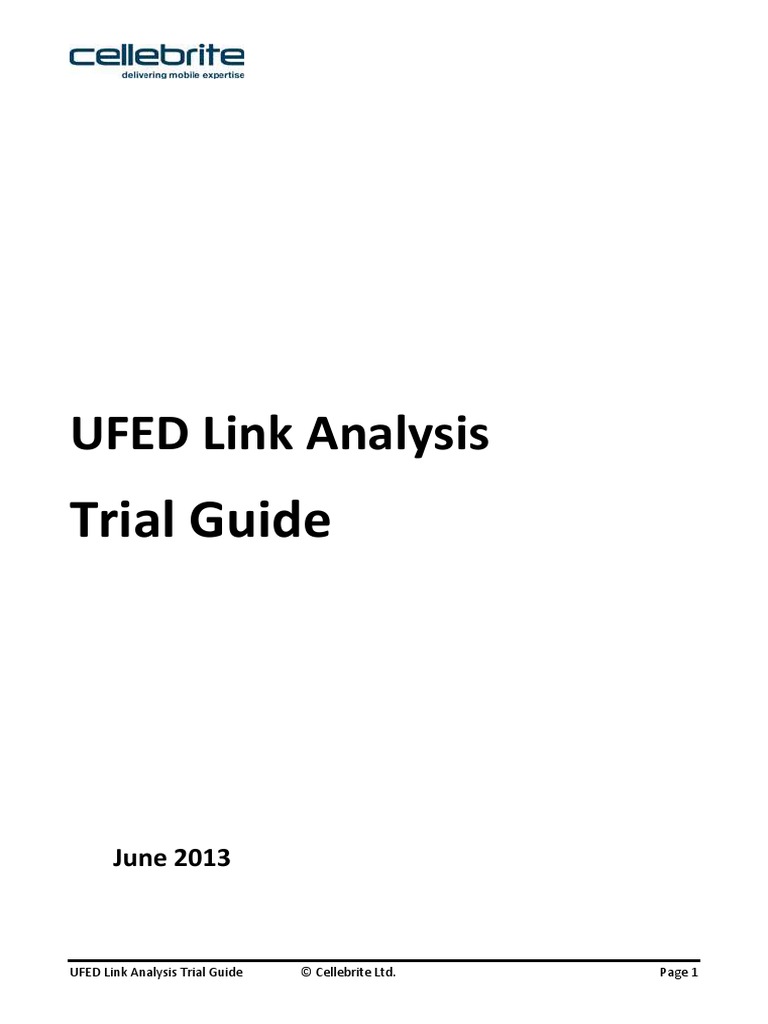 UFED Link Analysis Trial Guide1.6 | PDF | Microsoft Windows | Computer ...