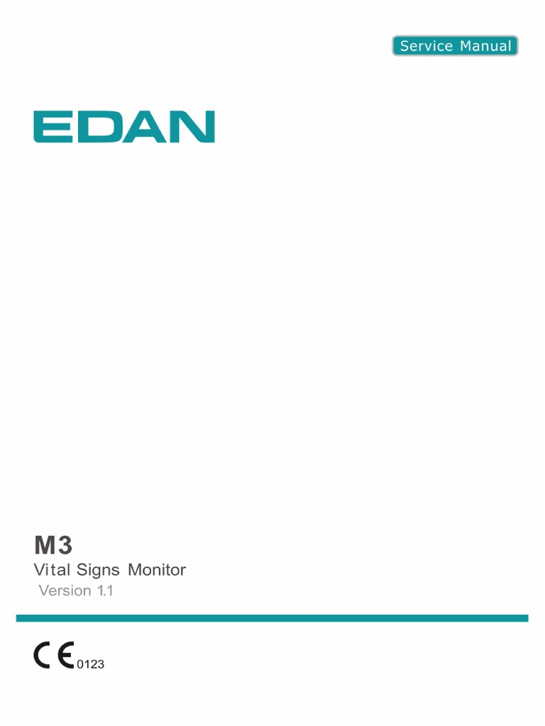 Edan M3 - Vital Signs Monitor Service Manual | PDF | Blood Pressure ...