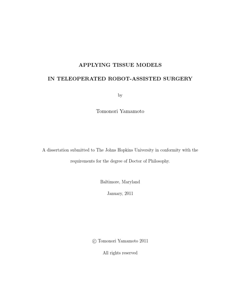Ph.D. Dissertation - Tomonori Yamamoto | PDF | Medical Imaging | Computing And Information ...