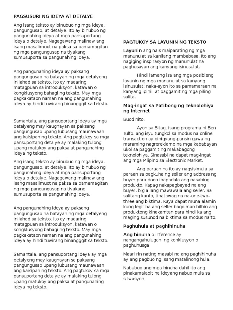 Filipino Review1 | PDF