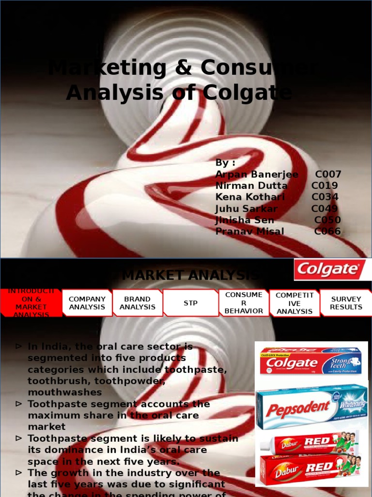 Colgate Marketing management and Consumer Behavior Analysis | Promotion ...