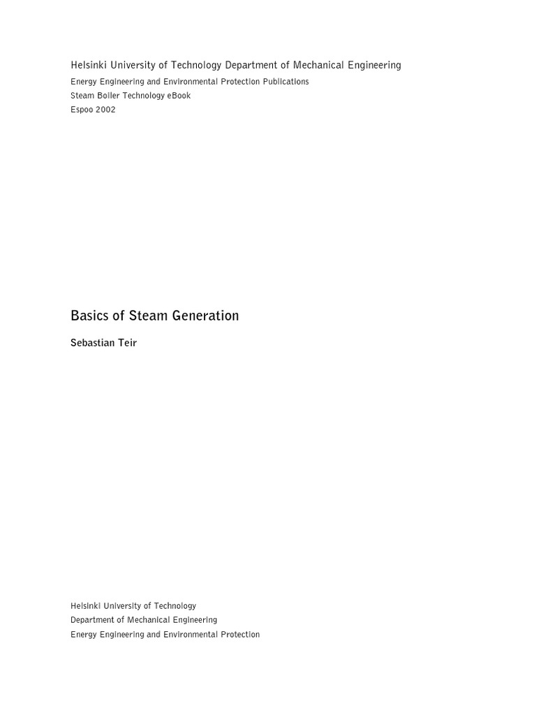 Basics of Steam Generation | PDF | Boiler | Steam
