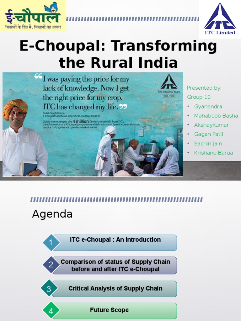 ITC E Choupal | PDF | Logistics | Market (Economics)